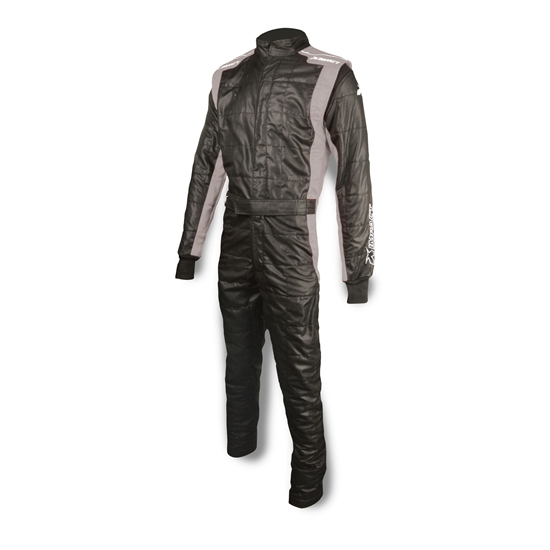 Impact Racing Racer2020 1-Piece Driving Suit, Black/Gray, X-Large