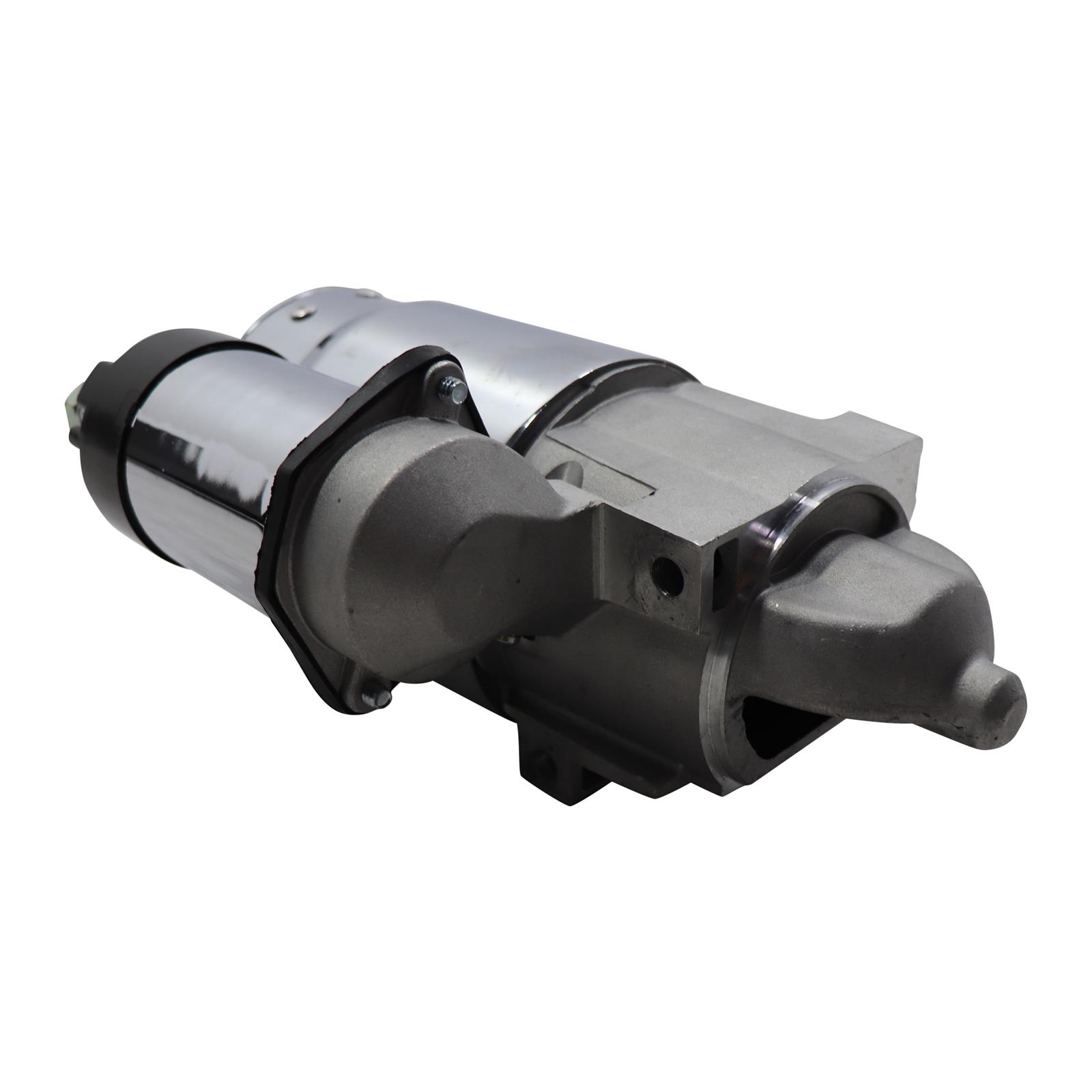 Speedway Chevy V8 Angled Bolt Chrome Starter, 168-Tooth