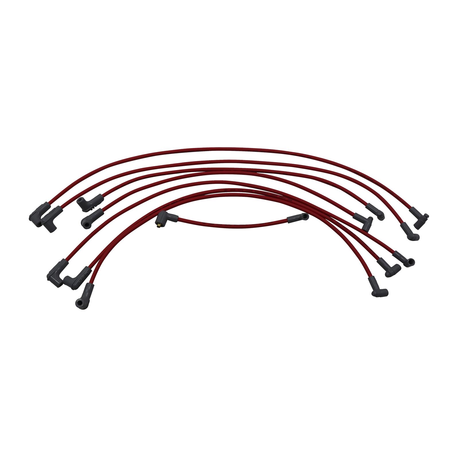 MSD 35599 8.5mm Spark Plug Wires Set, S/B Chevy HEI, Under Header