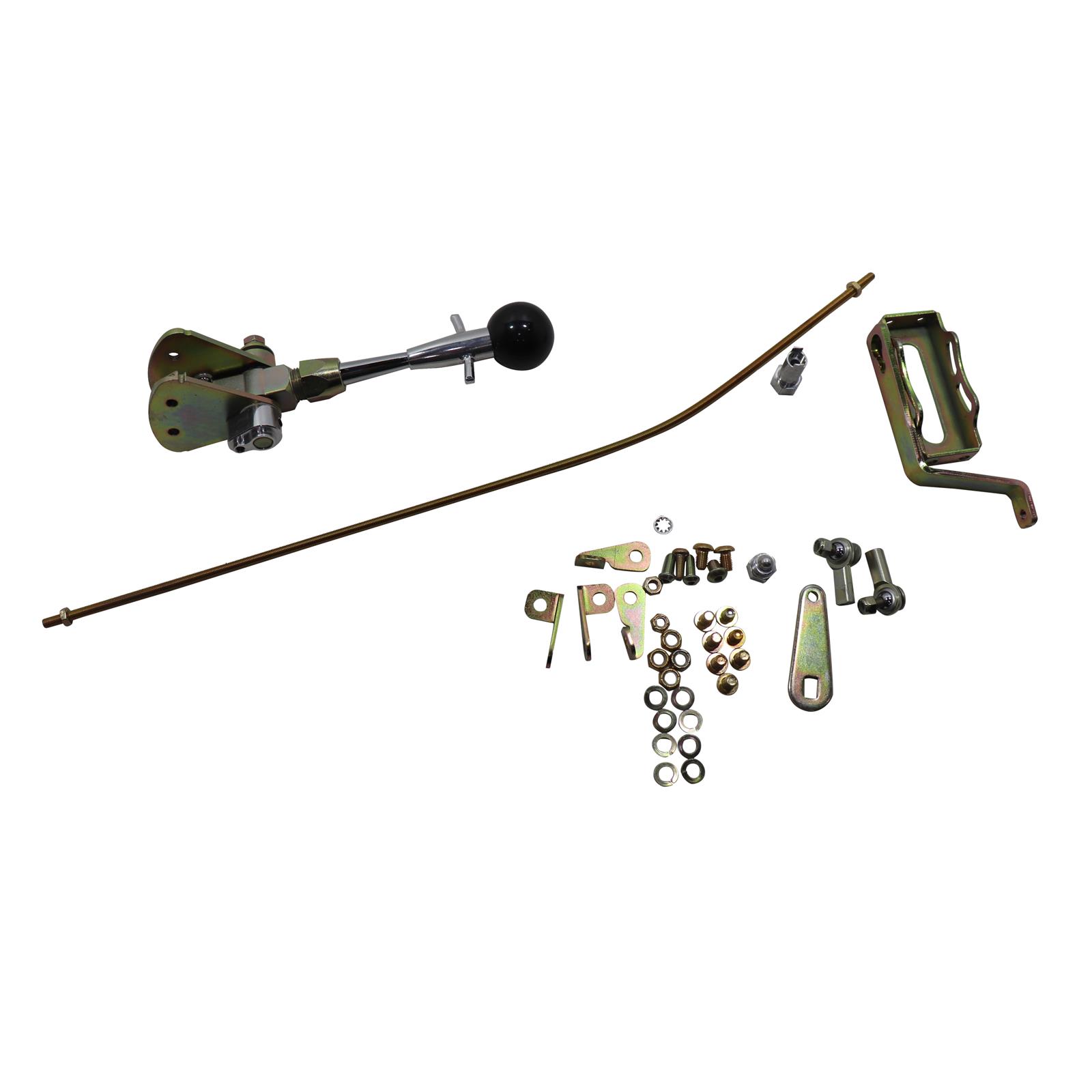 Speedway/Lokar 6 Inch Straight Muscle Car Shifter, 700R4, Black