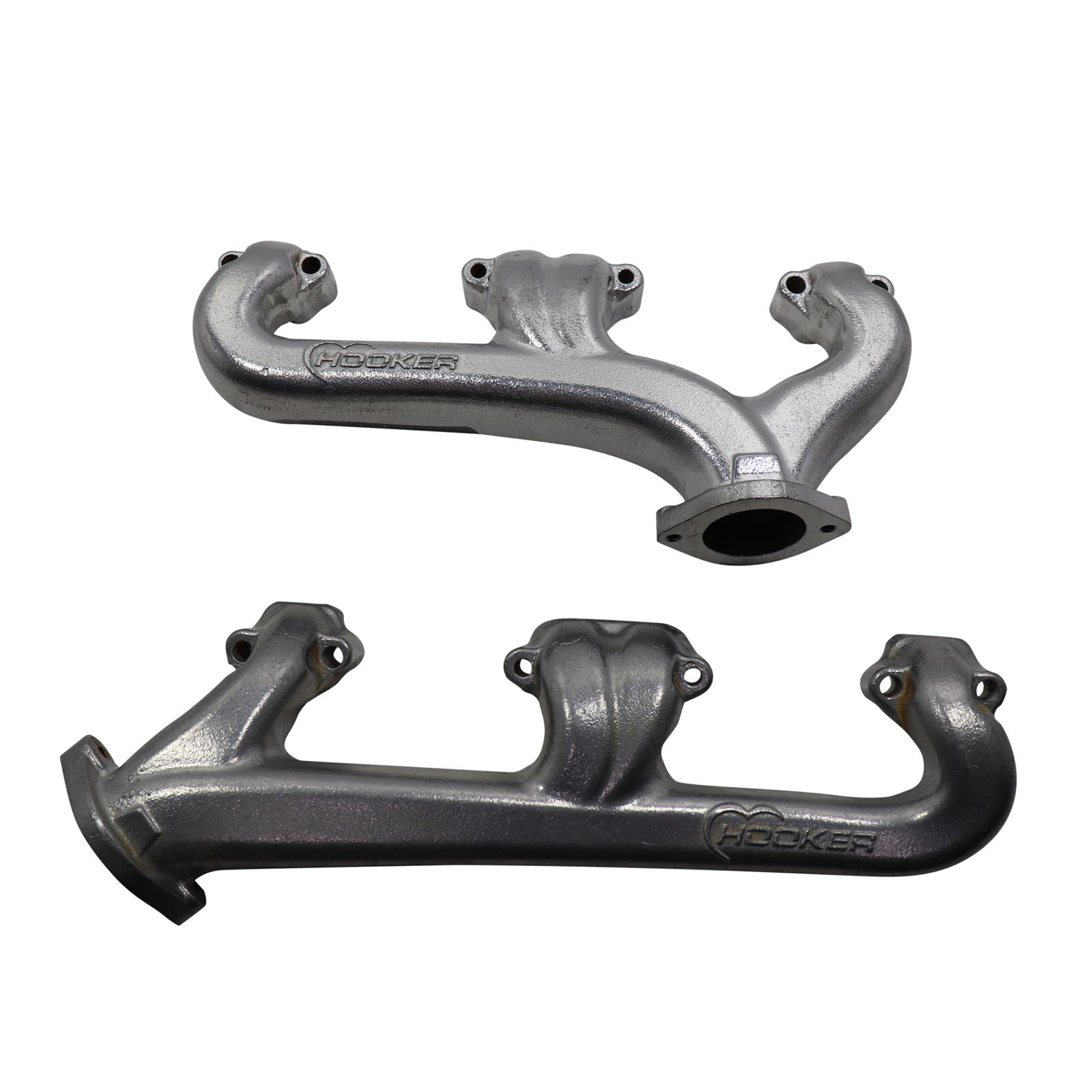 Hooker 8525-1HKR S/B Chevy Exhaust Manifolds, 2-1/2 Inch, Silver