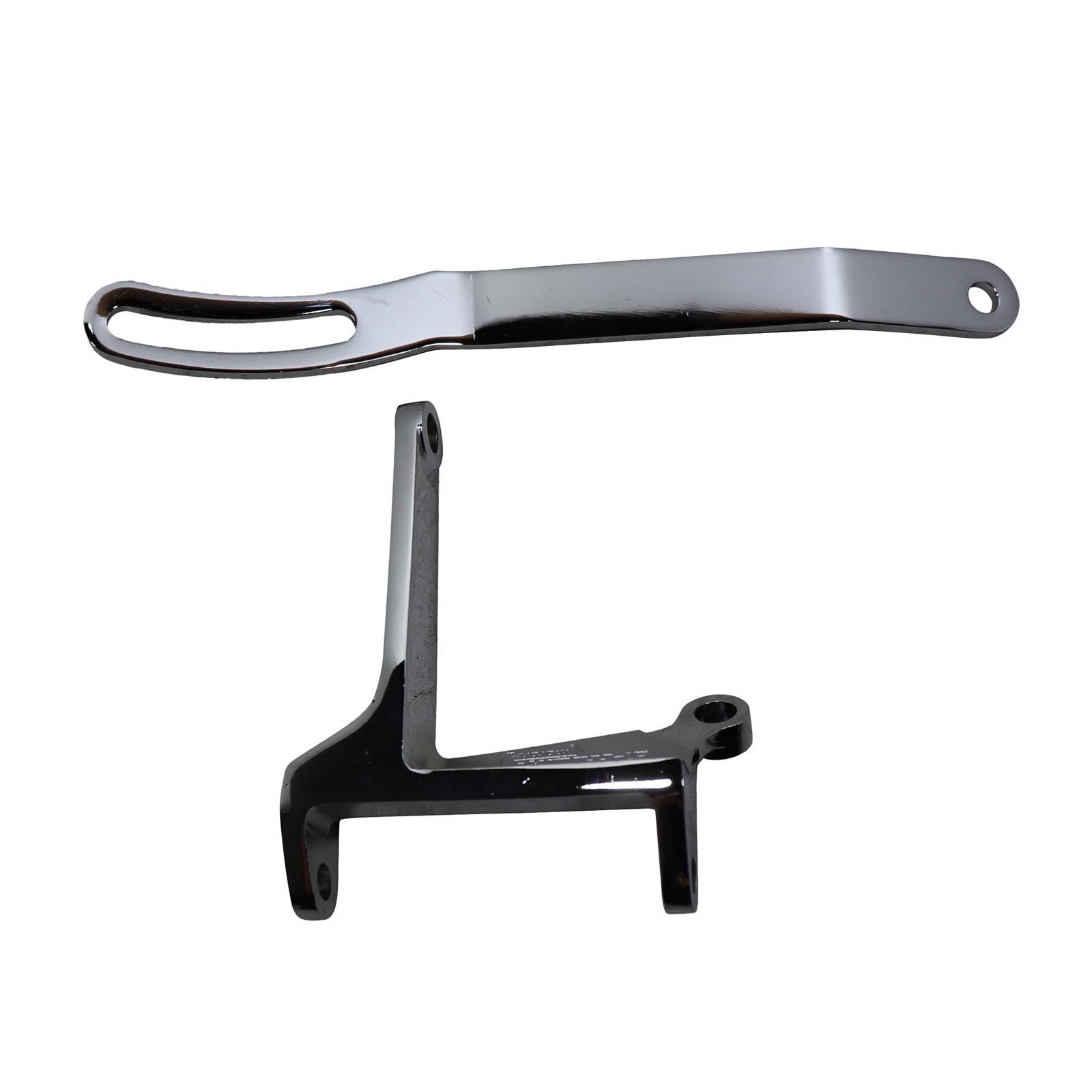 Small Block Chevy Upper Alternator Bracket, Chrome