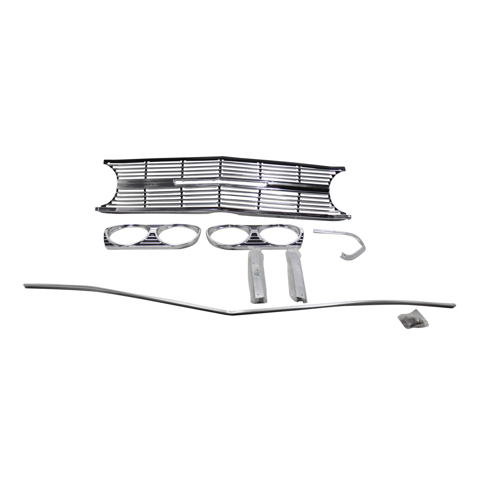 RESTOPARTS A6491B Grille Kit, 1965 Chevelle SS, 6 Piece