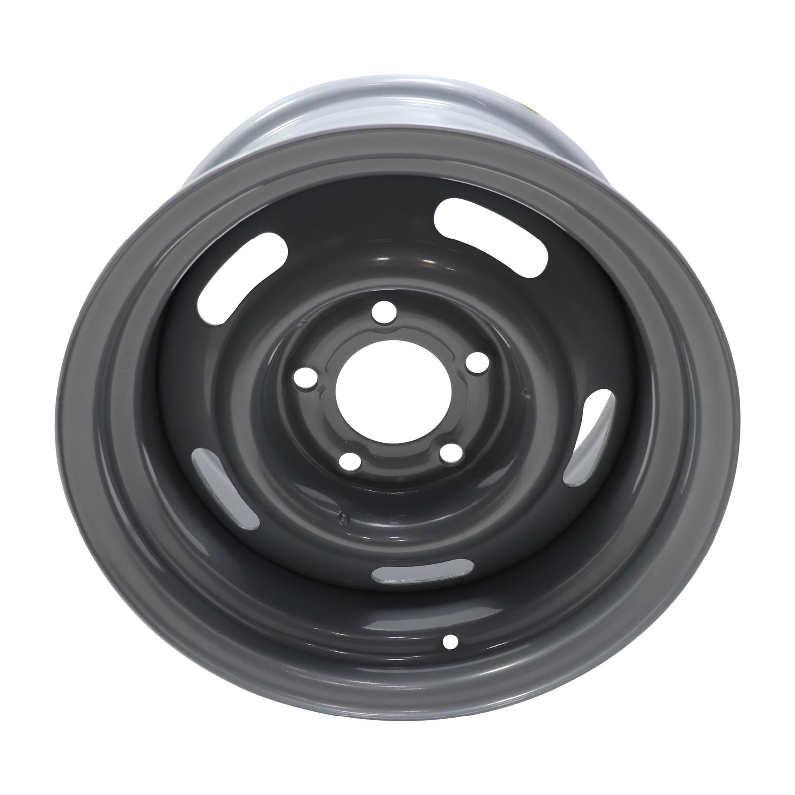 GM Rally Truck Wheel, 5 On 5 Inch Bolt Pattern, 15X8, Silver