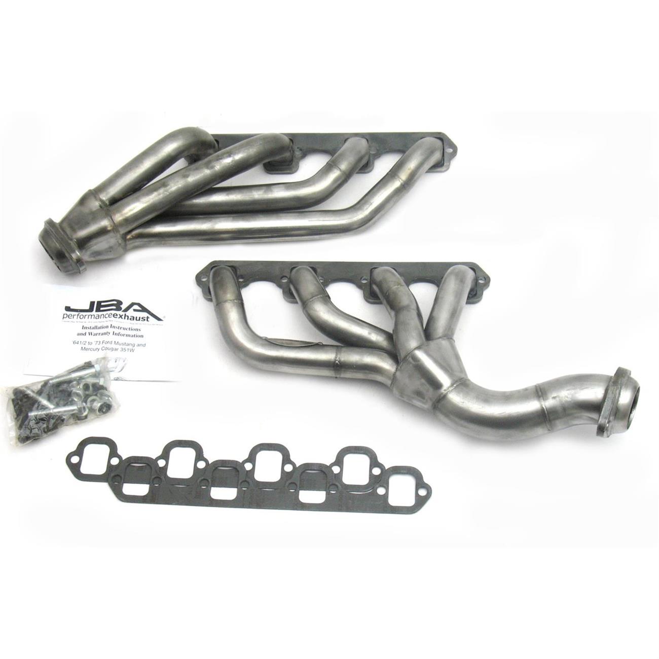 JBA 1655S Shorty Header, SS, 65-73 Mustang 351W