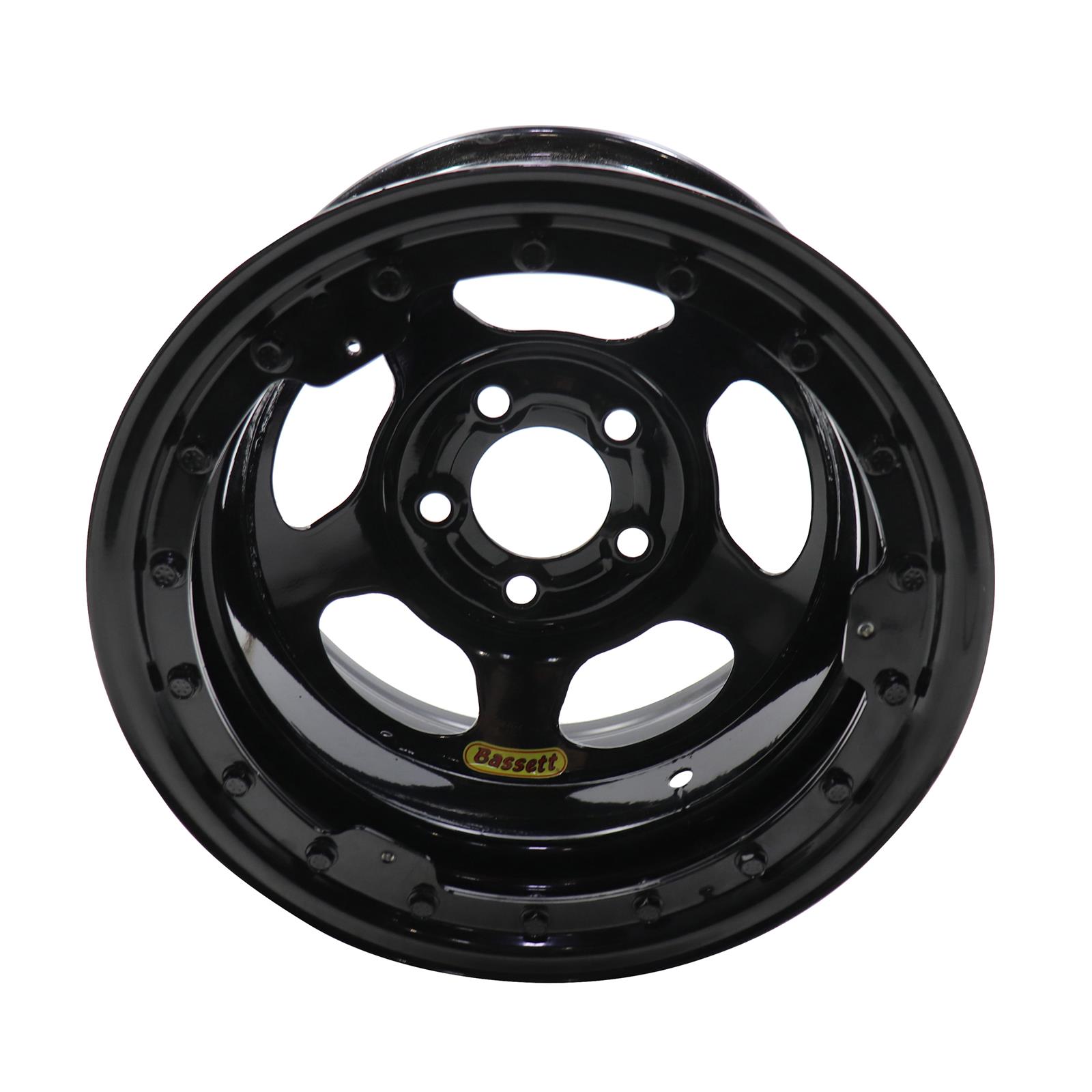 Bassett 59A52LK 15 x 9 Inertia Black Beadlock Wheel, 5x5, 2 BS