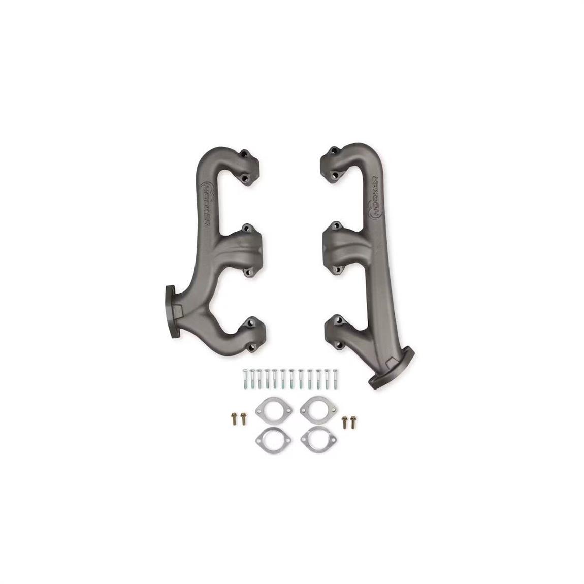 Hooker 8525-4HKR S/B Chevy Exhaust Manifolds, 2.5 Inch, Titanium