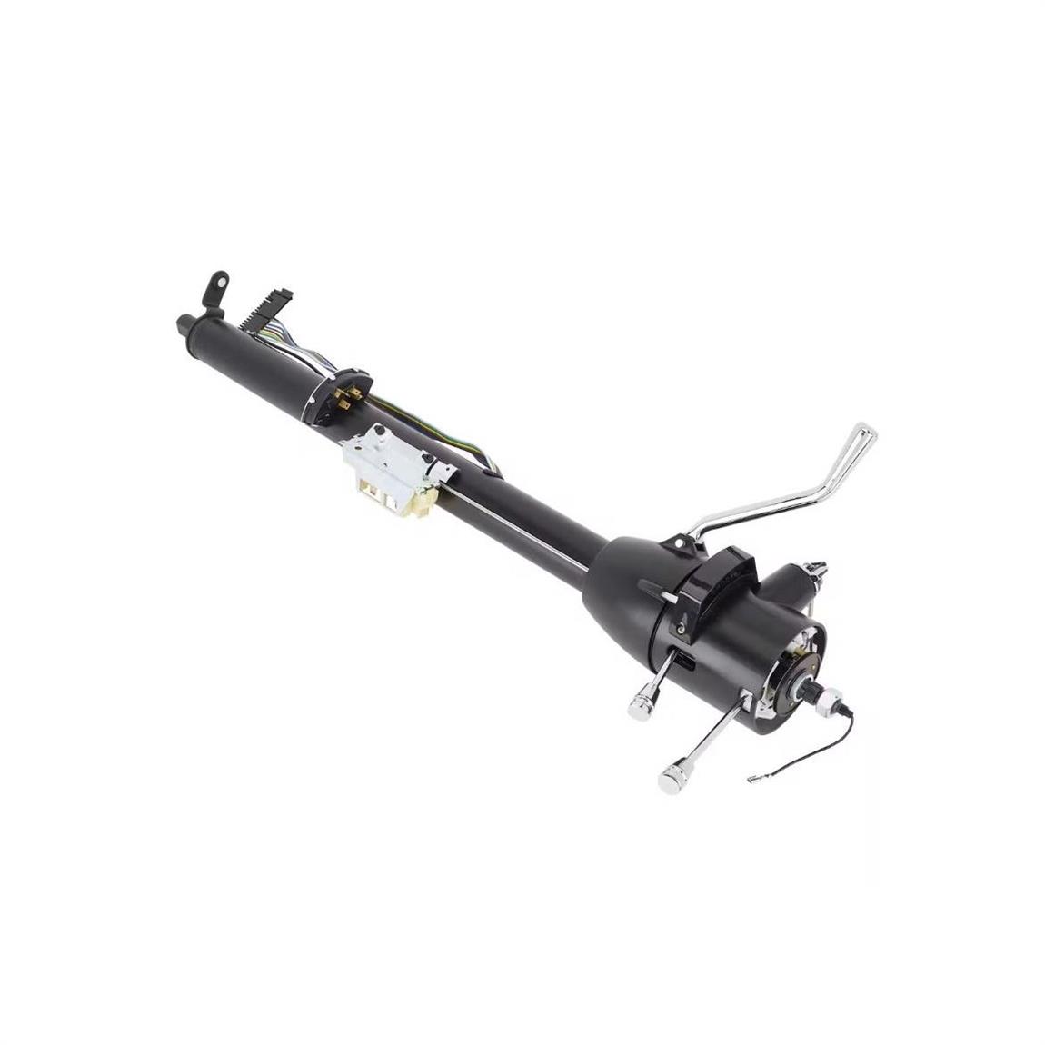 Universal Keyed GM Tilt Steering Column With Shifter, 32" Black