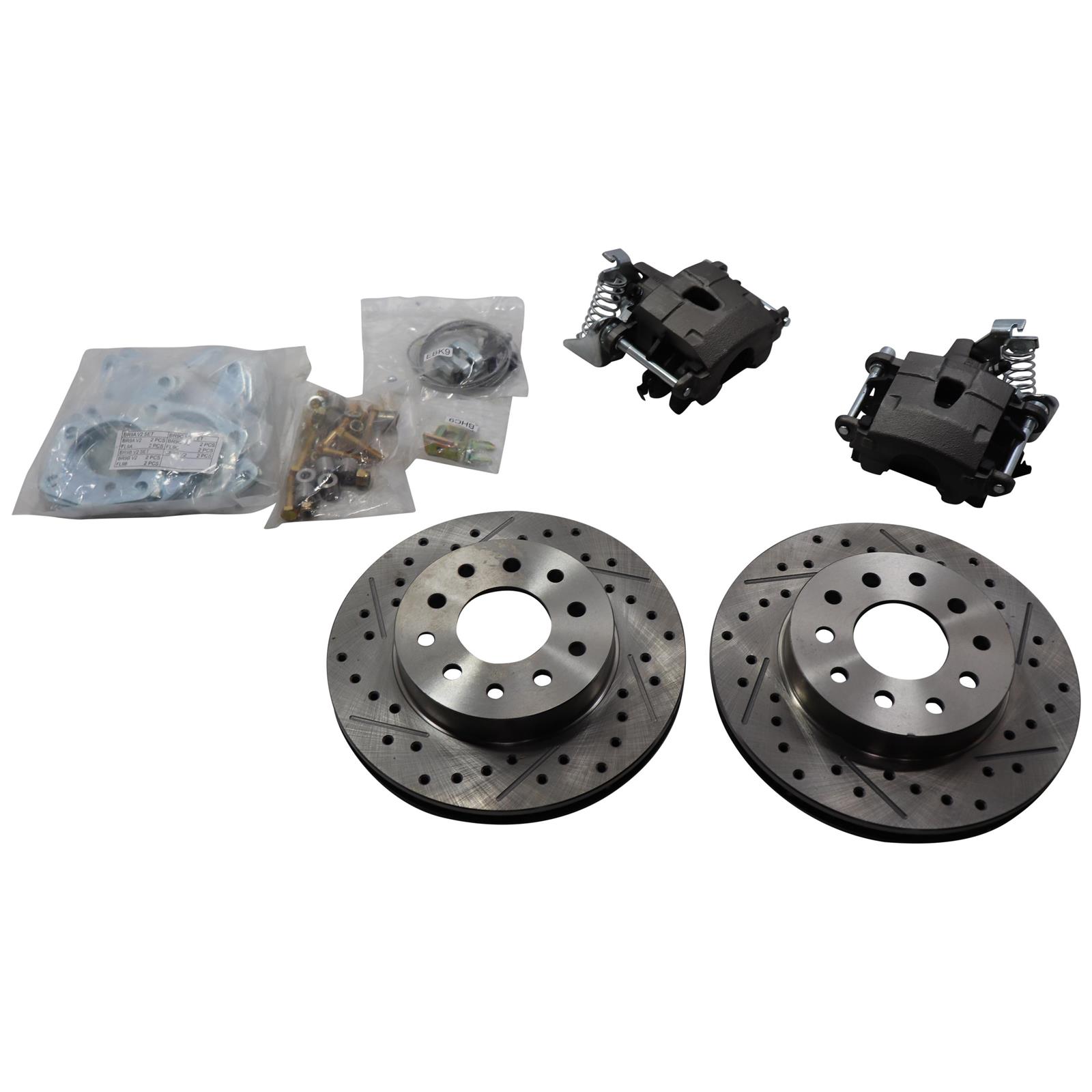 Universal Ford 9" Rear-End Disc Brake Conversion Kit, Unpainted