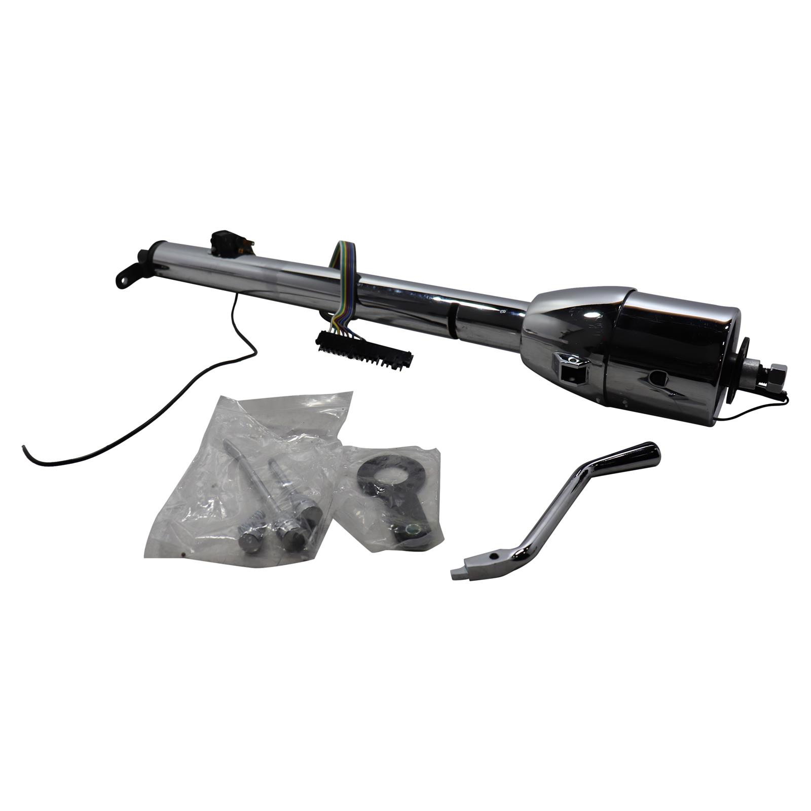 1955-56 Chevy Passenger Car Tilt/Shift Steering Column, Chrome