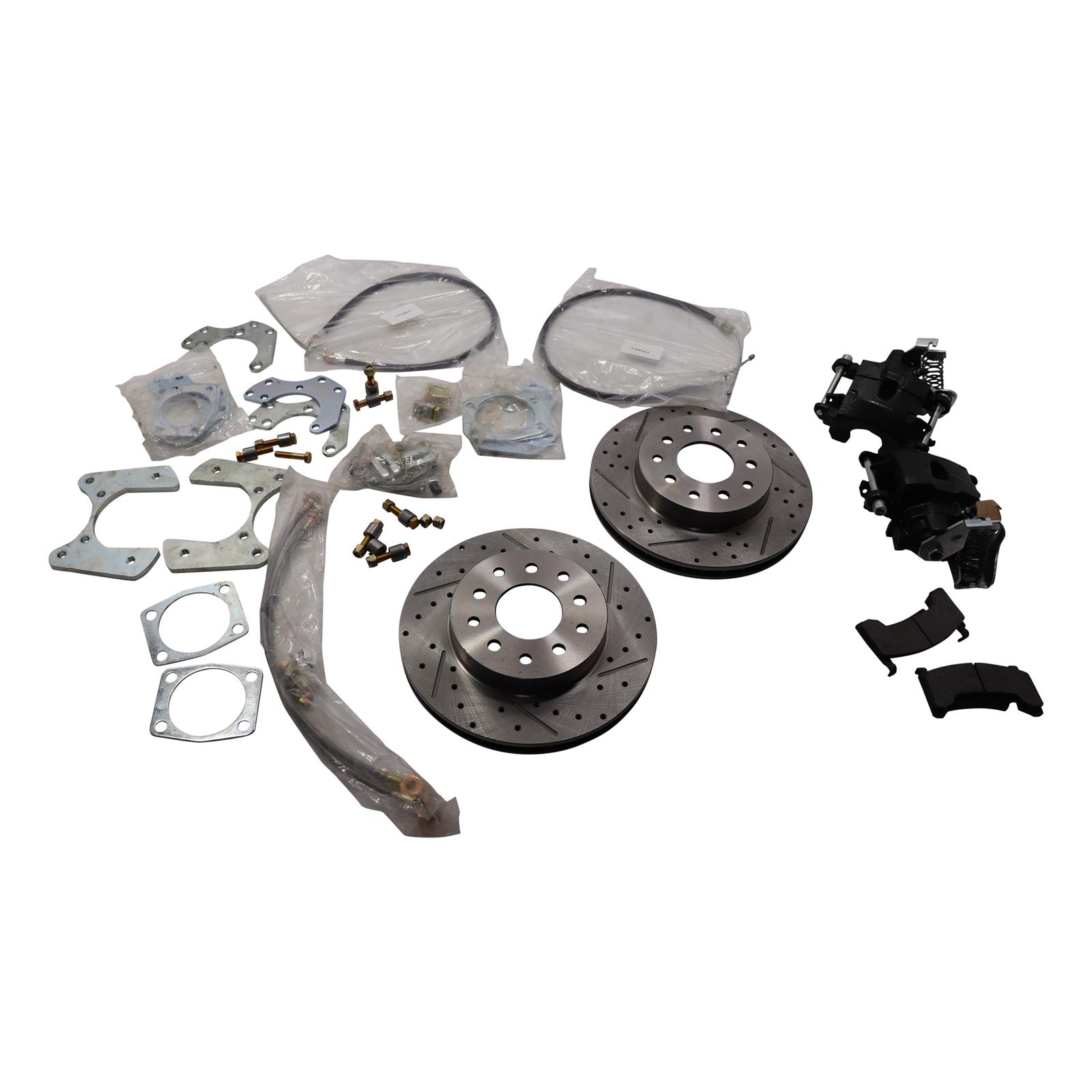 Universal Ford 9" Rear-End Disc Brake Conversion Kit, Black