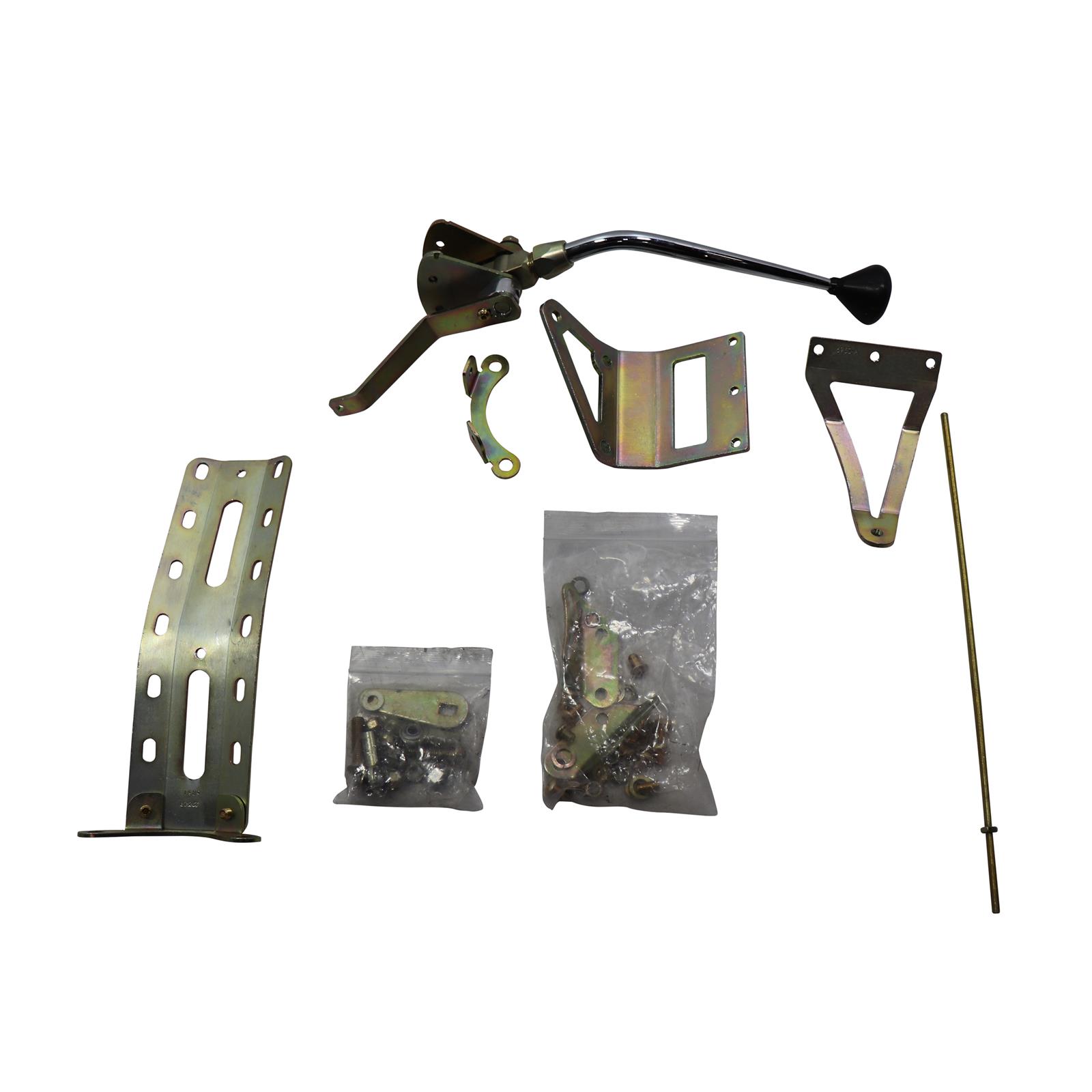 Lokar CM4L60ECMB Auto Trans Shifter, GM 4L60E, 12 In, Blk Knob