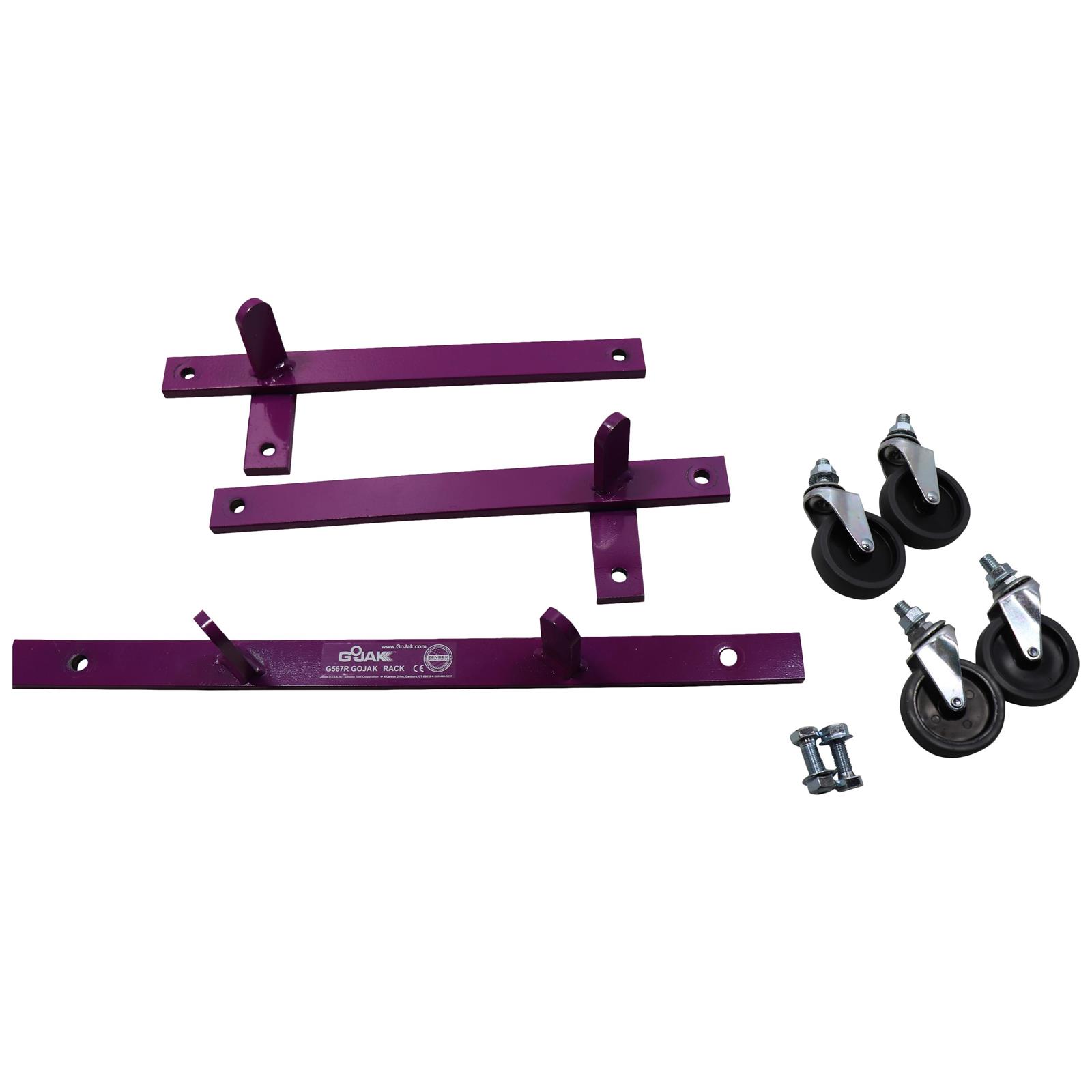 GoJak G567R Car Wheel Dolly Jack Mobile Rolling Storage Rack