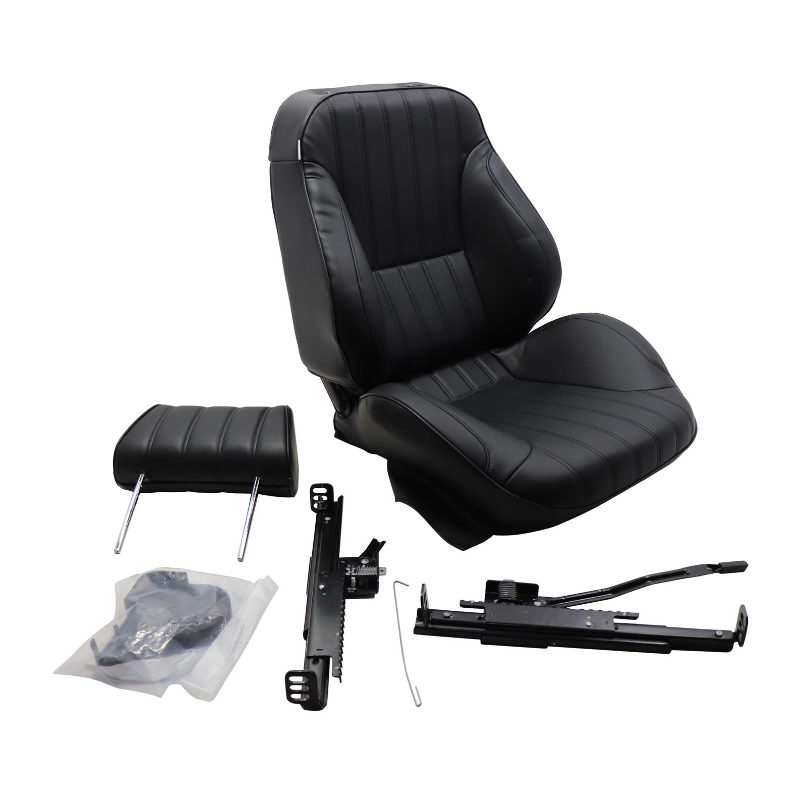 Procar 80-1000-51L Rally Series Bucket Seat, Driver Side, Black