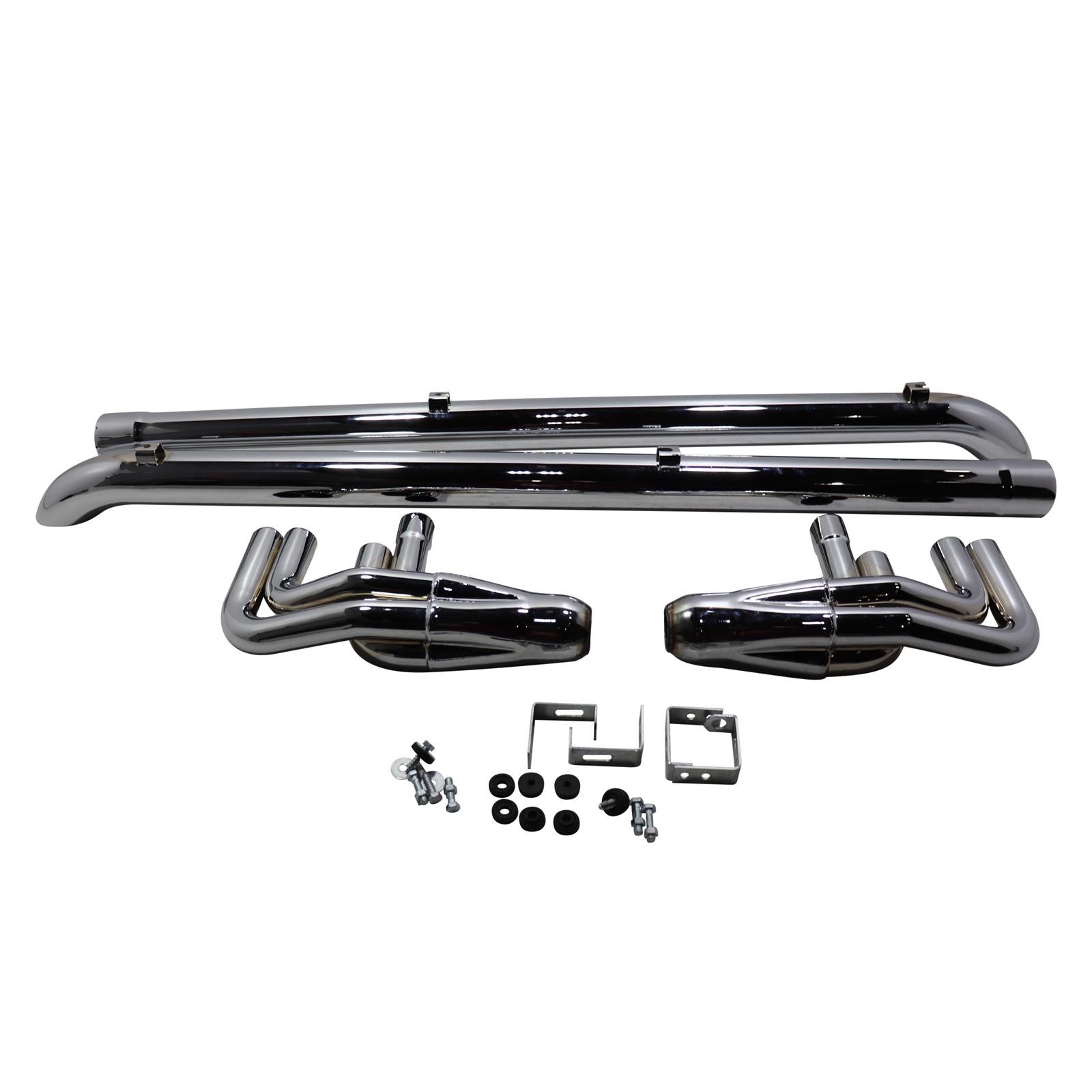 Patriot Exhaust H1185 Lake Pipes, 83 Inch, Chrome