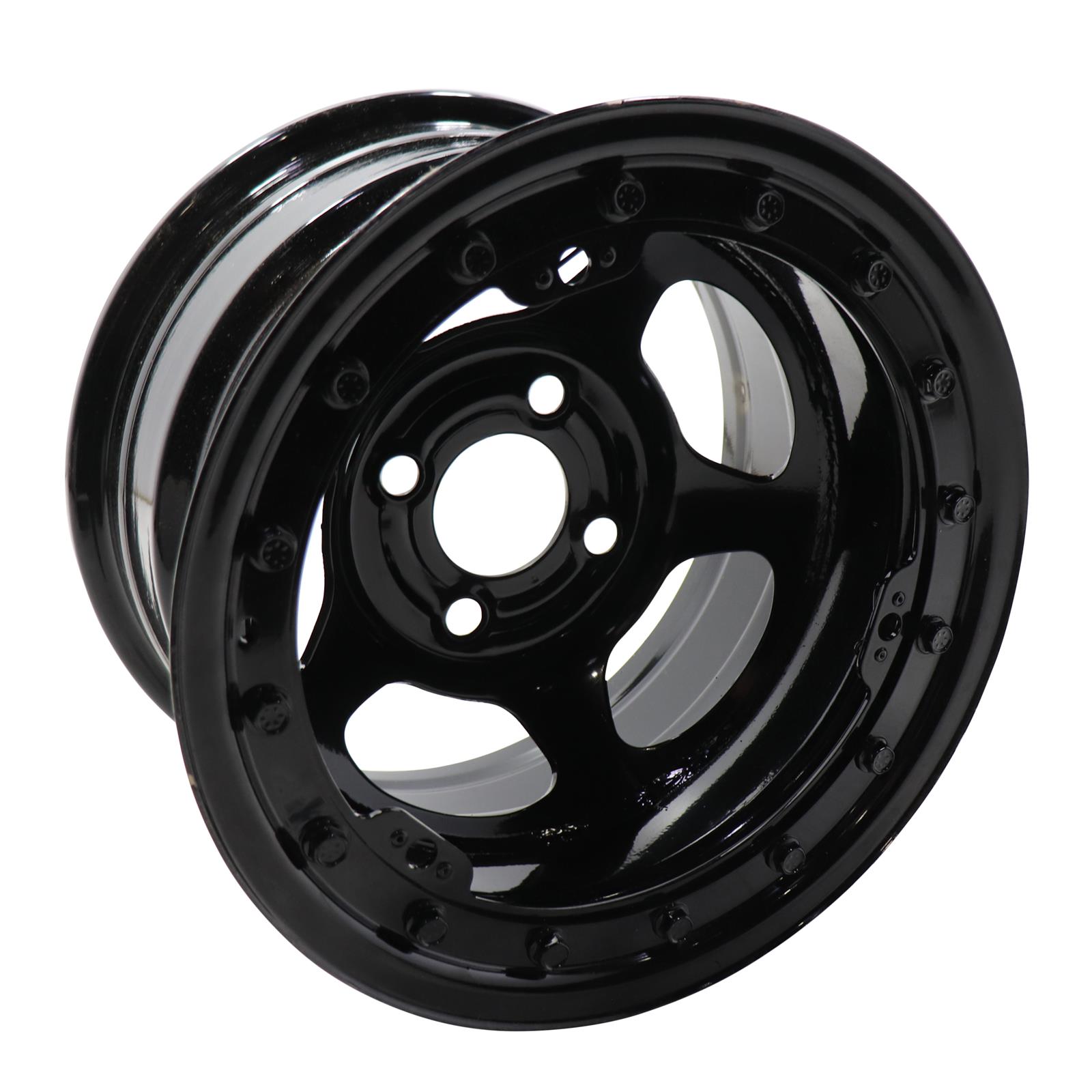 Bassett 38SP3L 13X8 Inertia 4x4.25 3 Inch BS Black Beadlock Wheel