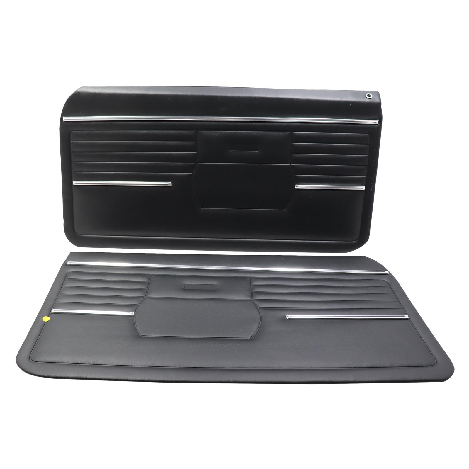 PUI PD210 1968 Camaro Standard Front Door Panels, Black, Pair