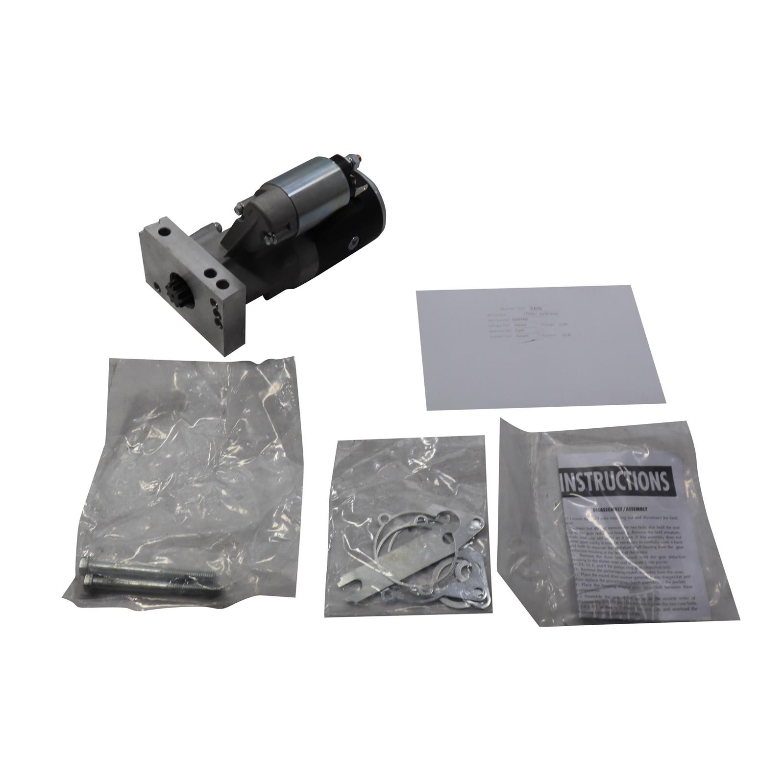 Chevy V8 Mini Starter, Compact, High Torque, SBC, BBC, 1.4 kW