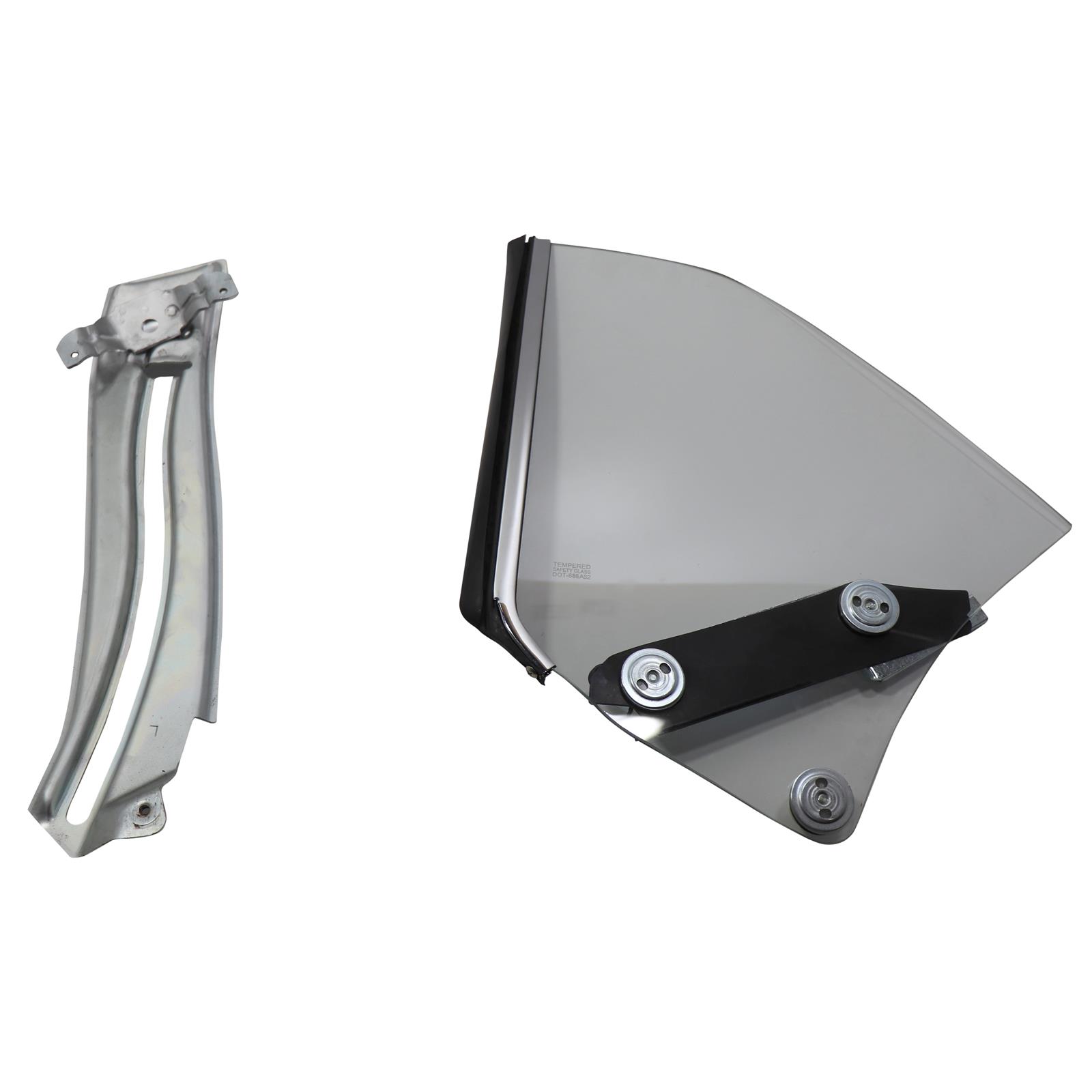 Dynacorn 1076K LH Quarter Window Glass Assembly, 68-69 GM F-Body