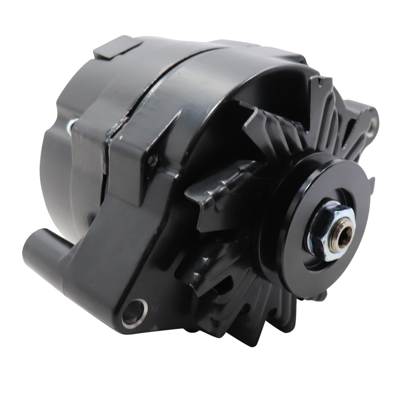 Ford 1G Style 110 Amp 1 Wire Alternator, Black