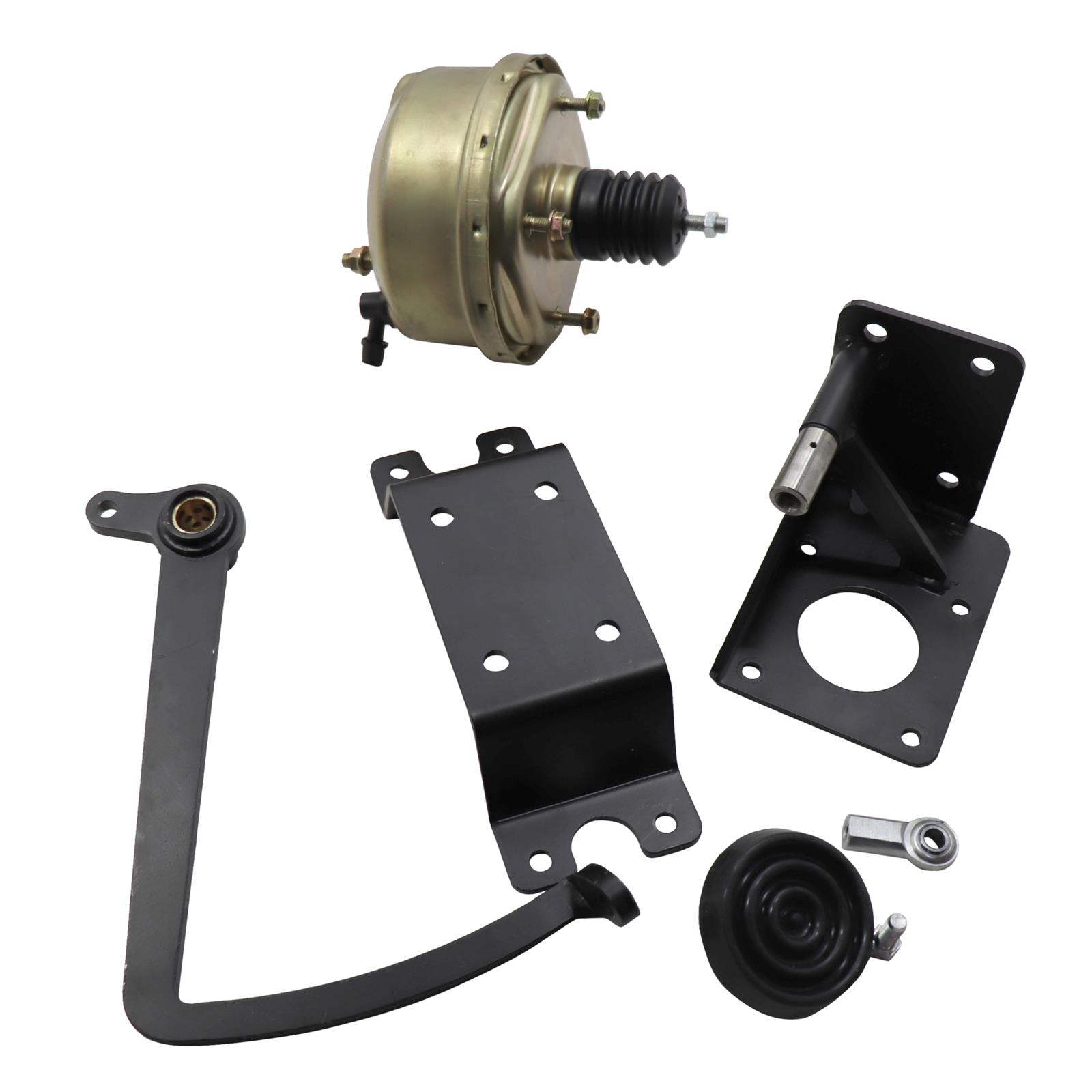 Universal Brake Pedal, 7 Inch Booster, 1 Inch Master Cylinder
