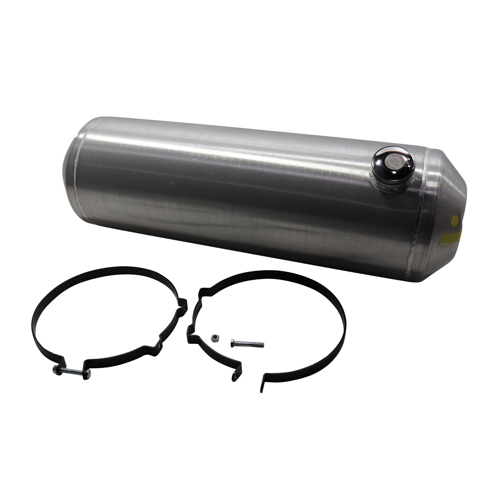 Spun Aluminum Fuel Tank, 11 Gallon, 10 x 33 Inch, Offset Outlet