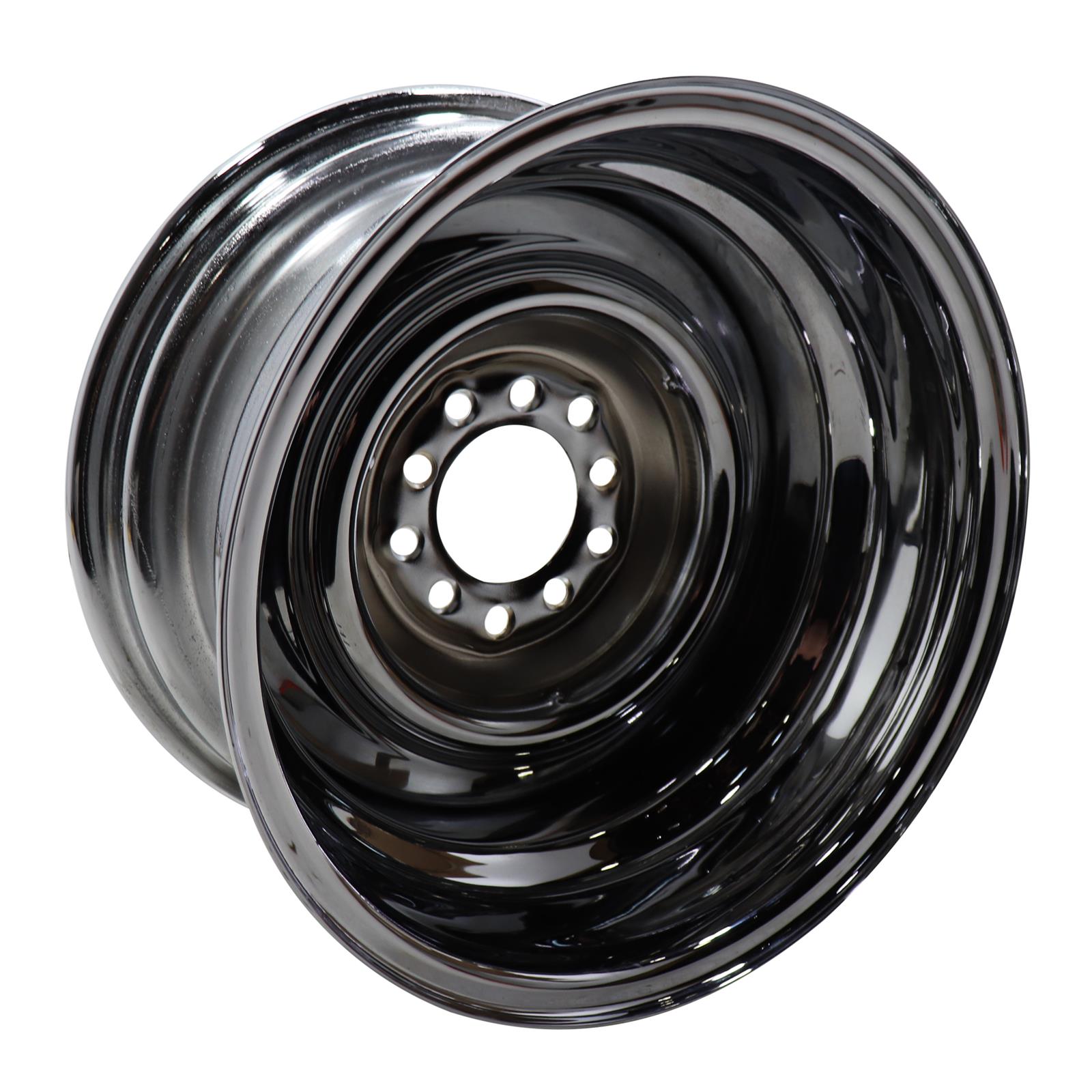 Speedway Smoothie Reverse 15x8 Chrome Steel Wheel 5on4.5/4.75, 2.