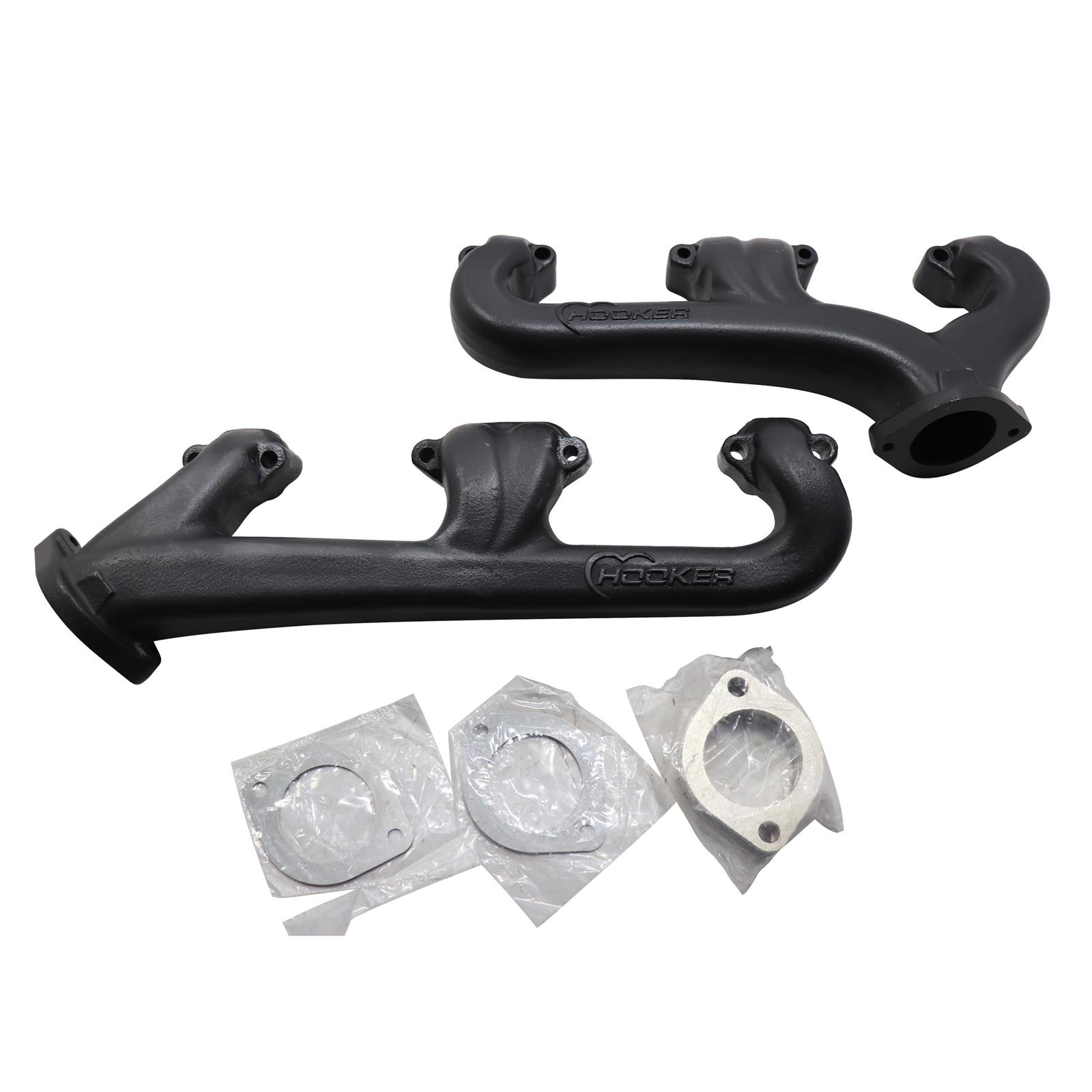 Hooker 8525-3HKR S/B Chevy Exhaust Manifolds, 2-1/2 Inch, Black