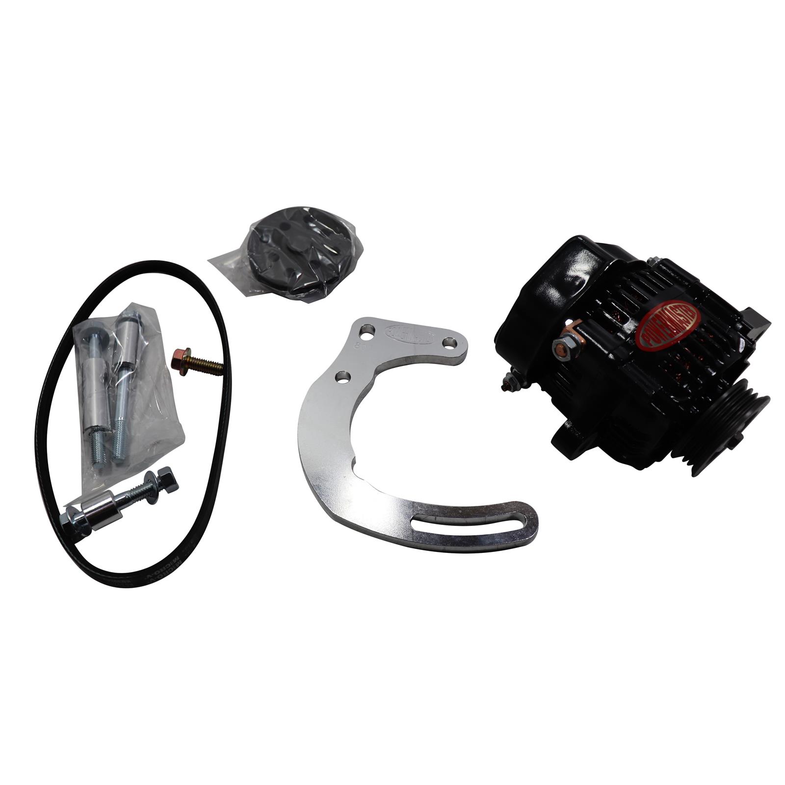 Powermaster 8-801 SB Chevy 50 Amp Mini Alternator Kit w/Serp-Belt