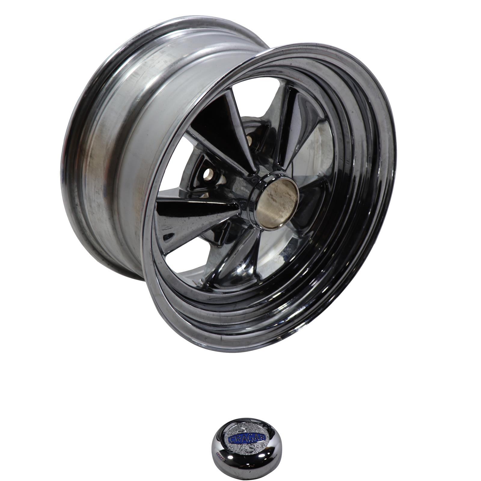 Cragar 61C583447 61C Series S/S Wheel, 15X8 Inch, 5x4.75 Inch