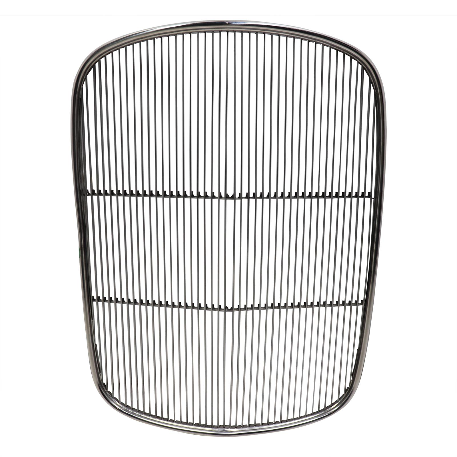 Speedway 1932 Ford Stainless Grille Insert, Chopped 4-1/2 Inches
