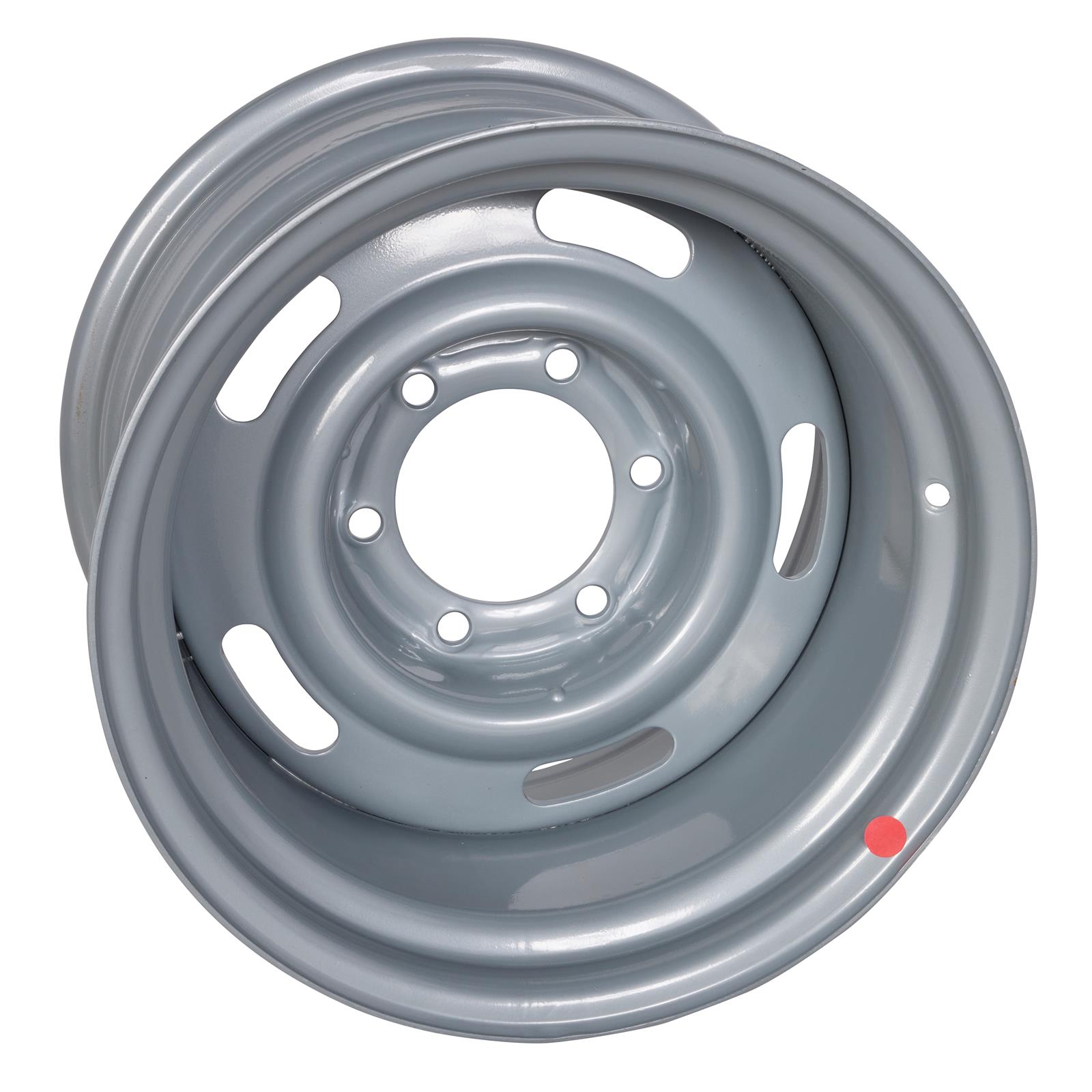 GM Rally Truck Wheel, 6 on 5.5 Inch Bolt Pattern, 15x10, Silver