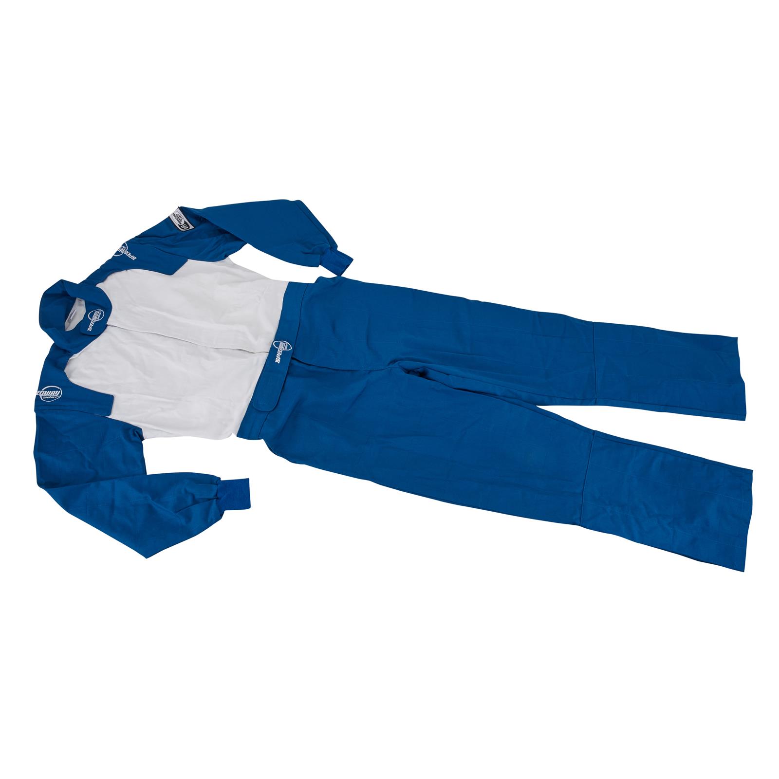 Speedway Blue Racing Suit-One Piece-Single Layer, XXL