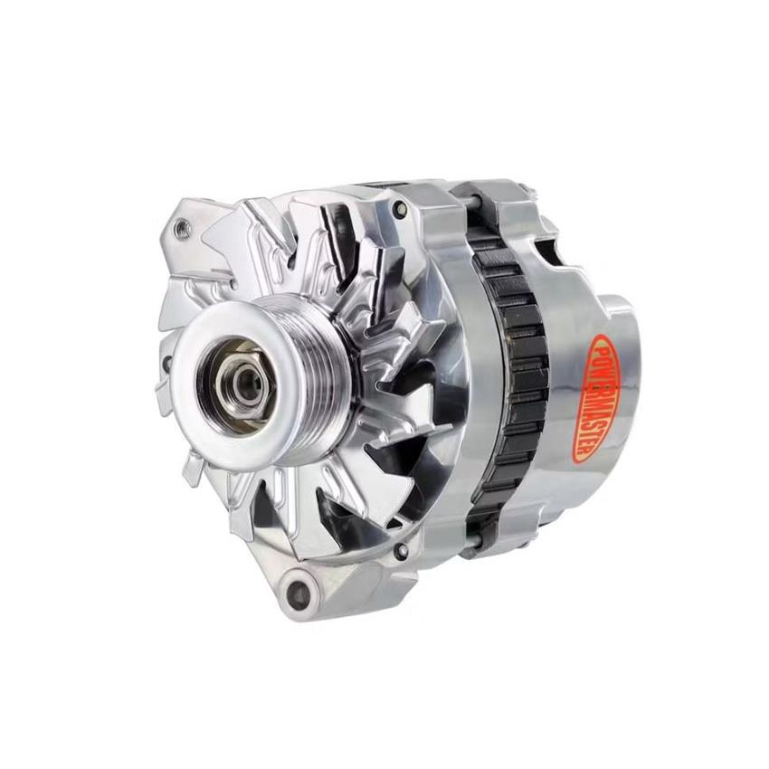Powermaster 7902 GM CS130 Alt. 140A, 6 Groove, Offset Left Mount