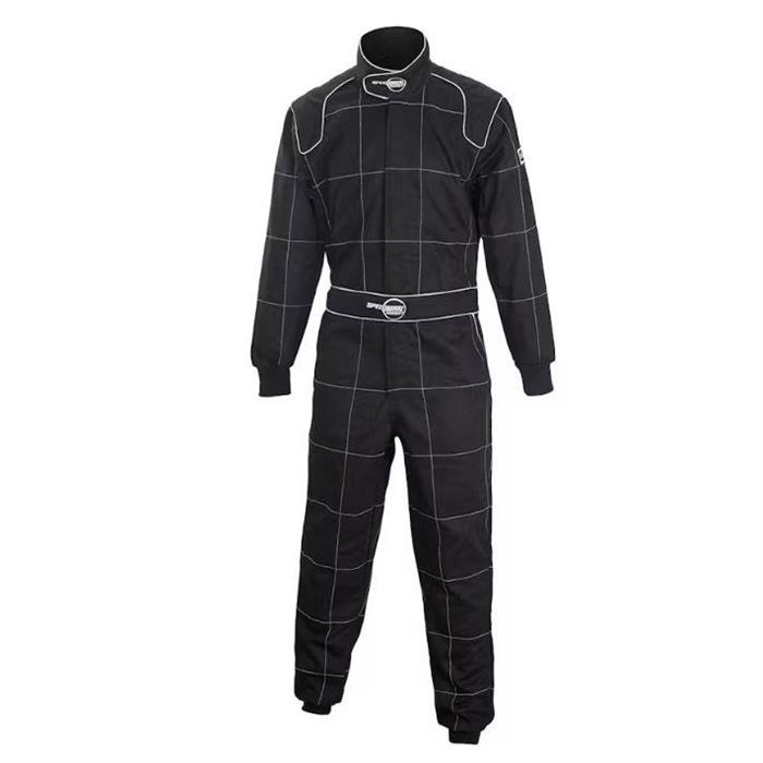 Speedway Black 2 Layer Racing Suit-One Piece-SFI-5 Rated, Medium