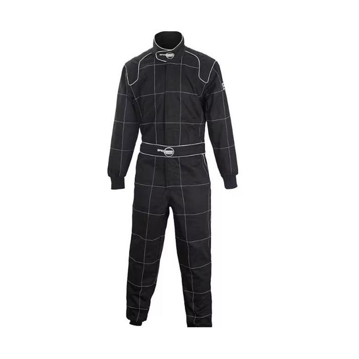Speedway Black 2 Layer Racing Suit-One Piece-SFI-5 Rated, Large