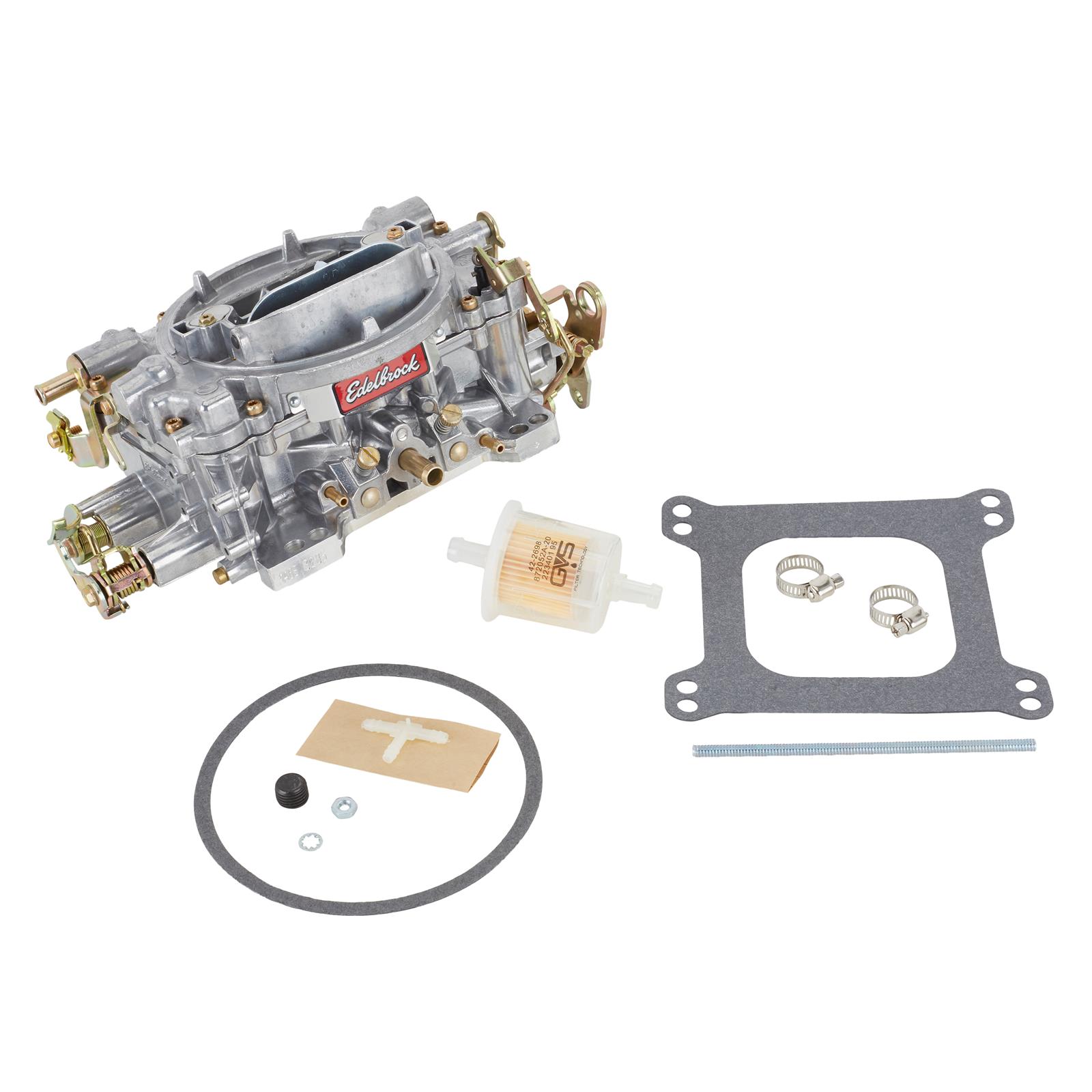 Edelbrock 1405 Performer 600 CFM 4 Barrel Carburetor, Manual Chok
