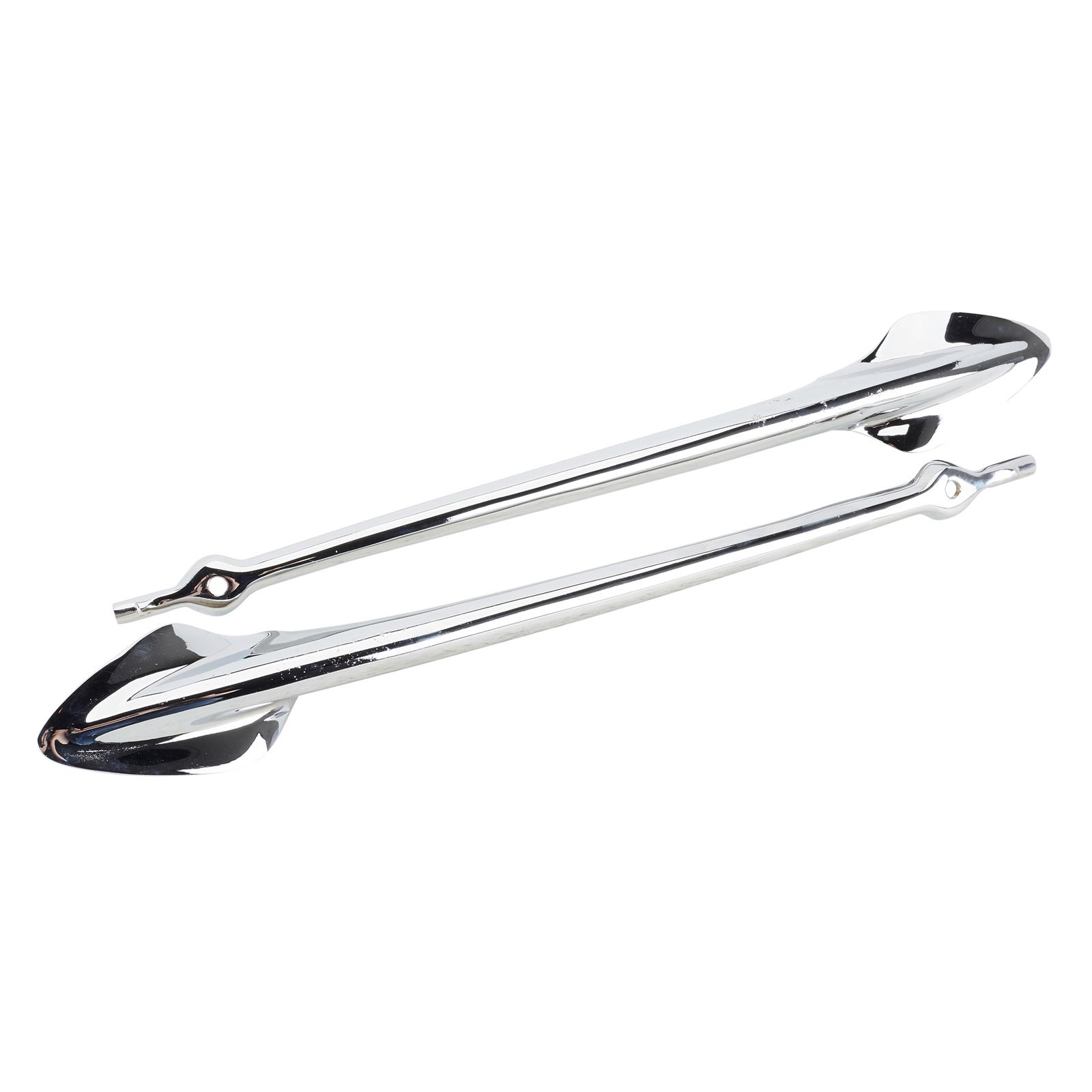 1926-1927 Model T Windshield Posts, 4 Inch Chopped, Chrome