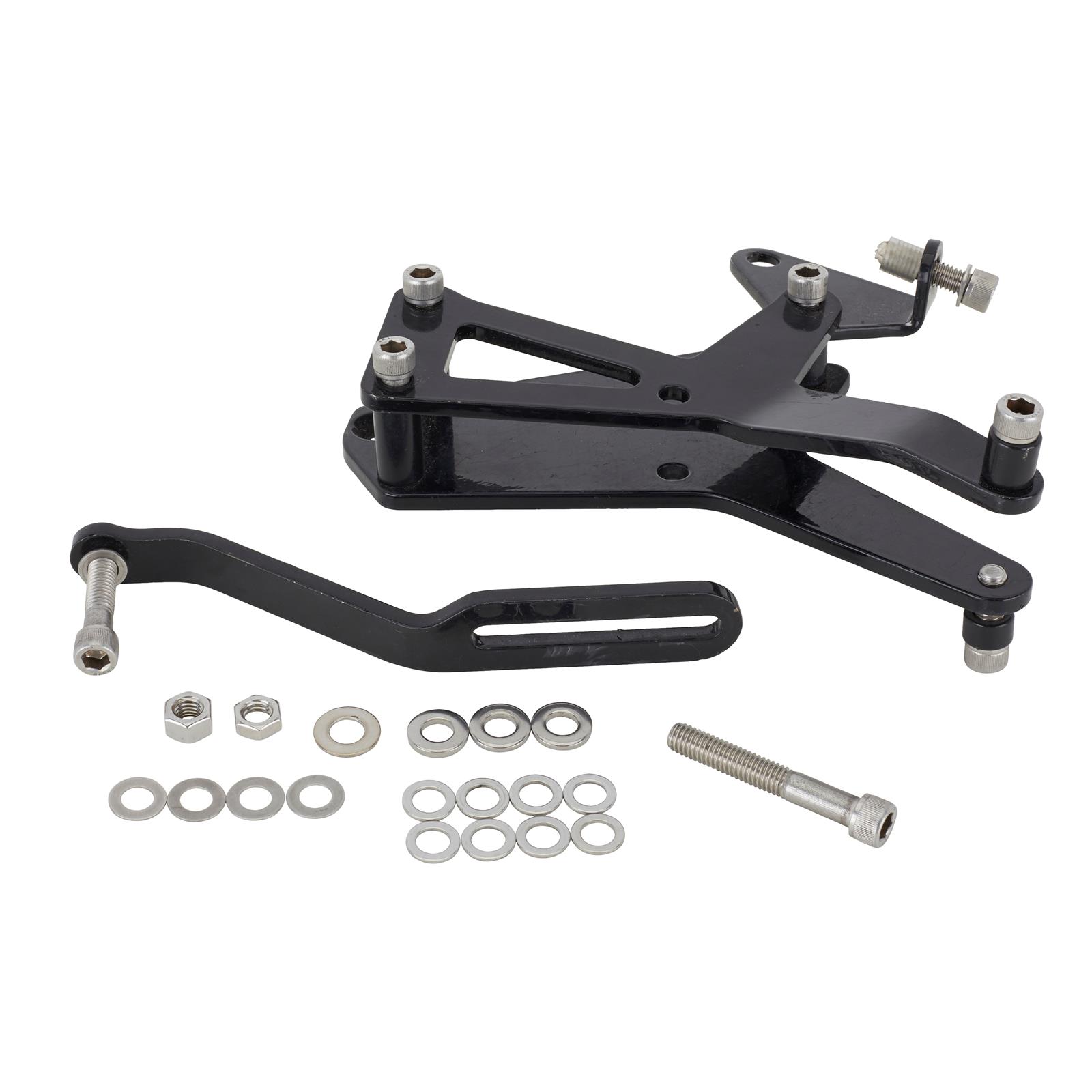 Bills Hot Rod Co.1100 Series SBC Side Mount A/C Bracket, Black