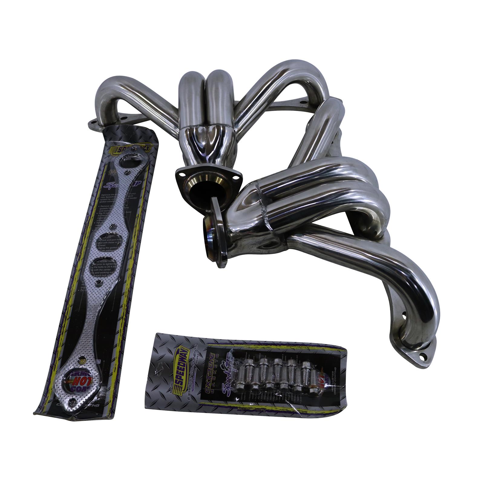 Tight-Fit Small Block Chevy ZZ-4 Block Hugger Headers, Stainless Steel