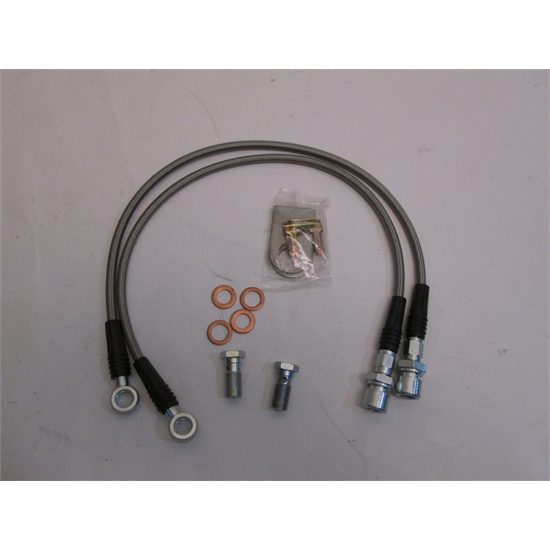 Garage Sale - DOT Braided Stainless Brake Hoses, Mustang II, 7/16-24