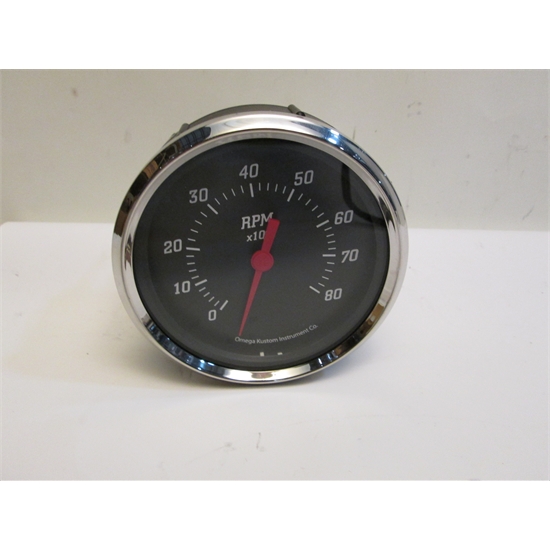Garage Sale - Omega Kustom 30235 8000 RPM Tachometer, 5 Inch, Black