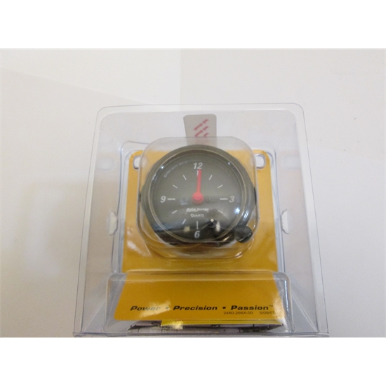 Garage Sale - Auto Meter 1485 Black 12 Volt Electric Clock