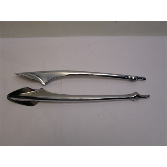 Garage Sale - 1926-27 Model T Windshield Posts, 4 Inch Chopped Chrome