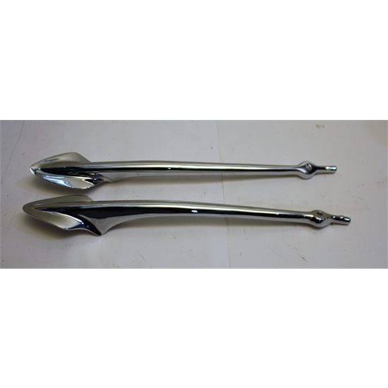 Garage Sale - 1926-1927 Model T Windshield Posts, 4 Inch Chopped, Chrome