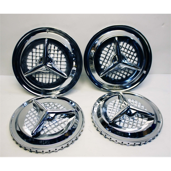 Garage Sale - Tri-Bar Spinner Style Wheel Covers, 14 and 15 Inch