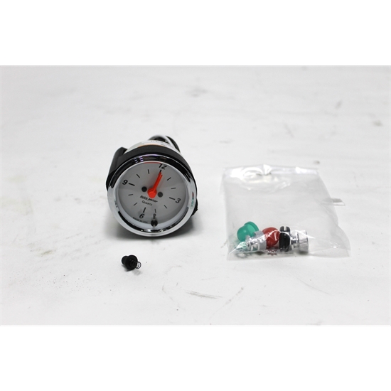 Garage Sale - Auto Meter 1385 White 12 Volt Electric Clock