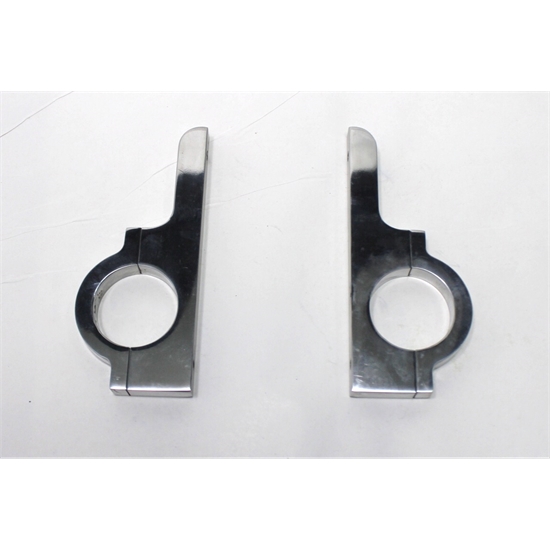 Garage Sale - License Plate Bracket, 1-3/4 Inch Tube Clamp, Polished