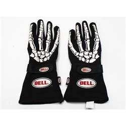 Bell Skeleton Racing Gloves, Black, Size XL