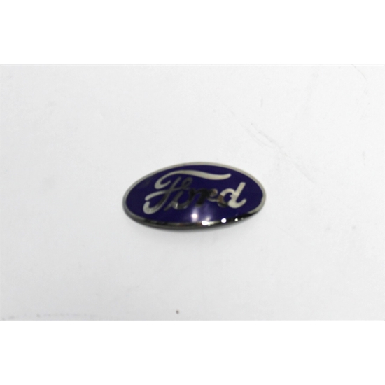 Garage Sale - Blue Porcelain Ford Radiator Emblem for 1932 Car, 1932-35 ...